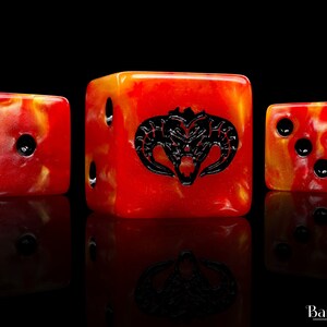 Premium Fire Demon Dice - Etsy
