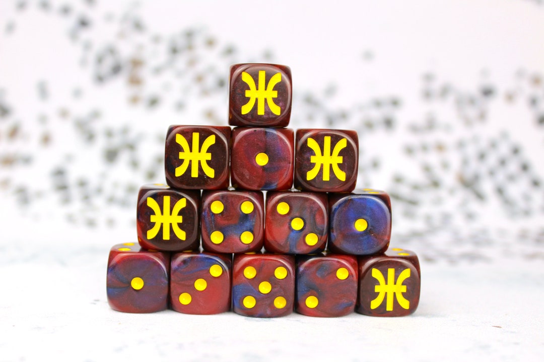 Premium Red Jester Dice - Etsy