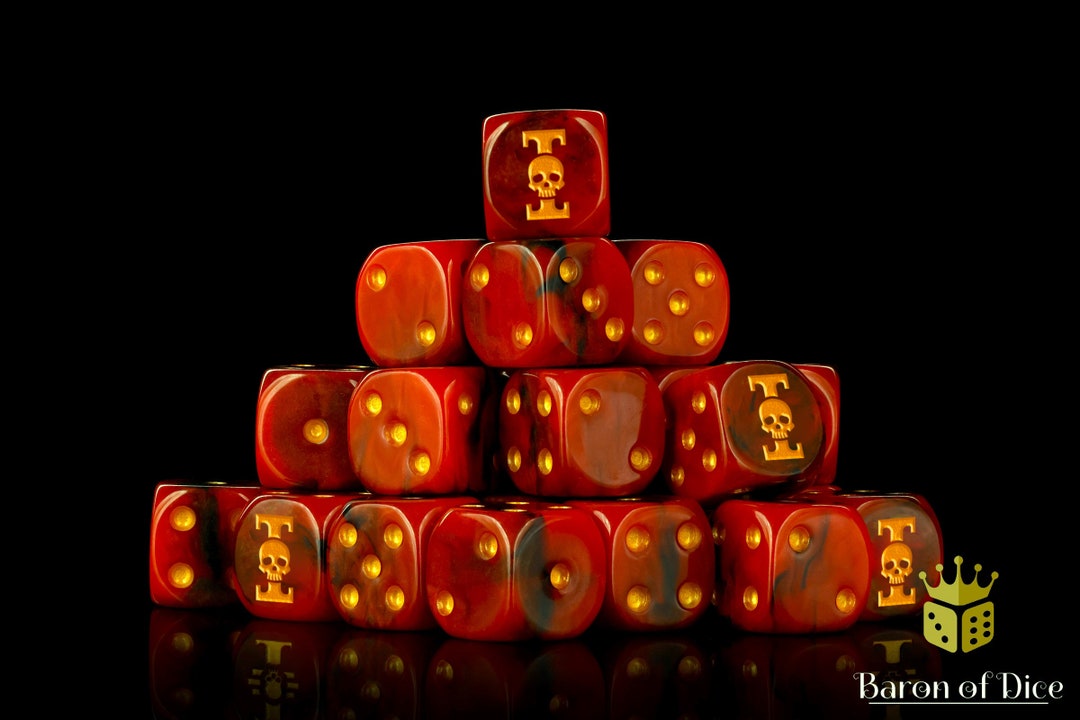 Premium Inquisition Red Dice - Etsy