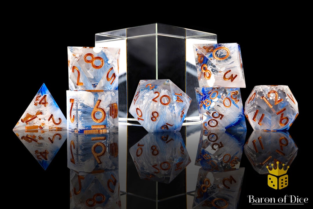 Arctic Breaker, Sharp Edge, Polyhedral, 7 Piece Dice Set - Etsy