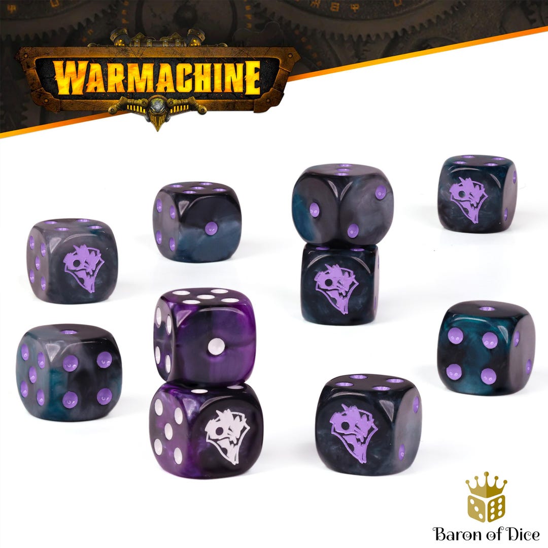 Warmachine: Khymaera Shadowflame Shard Official Dice Set - Etsy