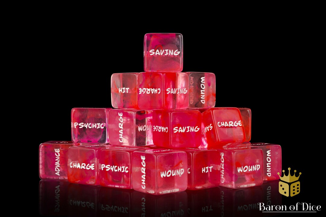 Premium Strands of Fate Magenta Dice - Etsy