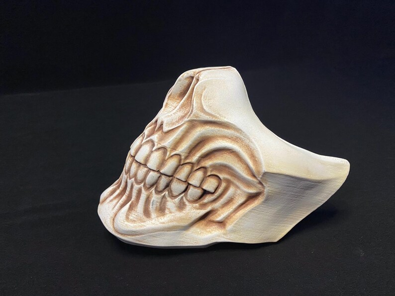 Skull Mask! Half Skull! Halloween Mask!! - Etsy