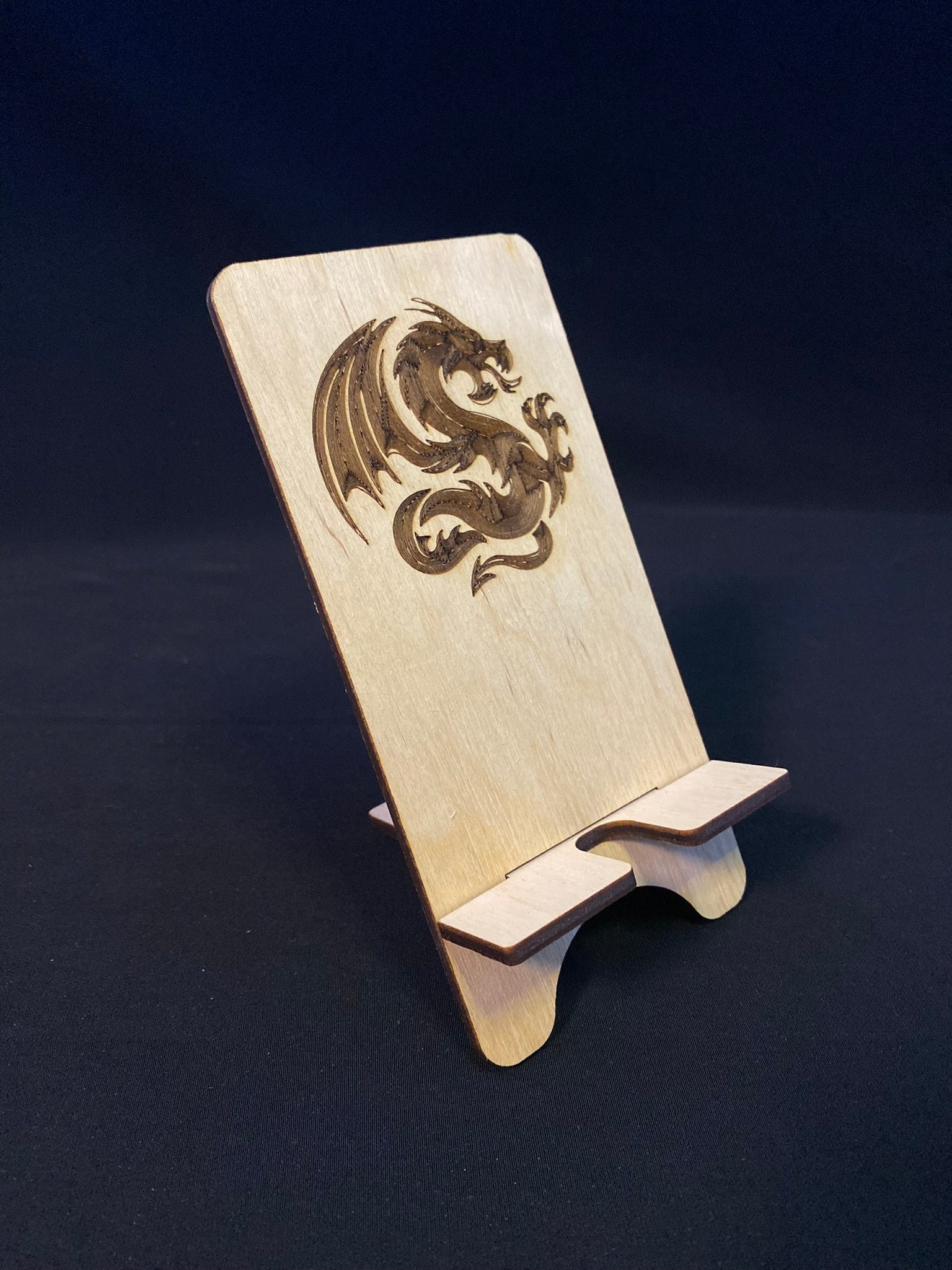 Phone Stand Wooden Stand Dragon Stand - Etsy