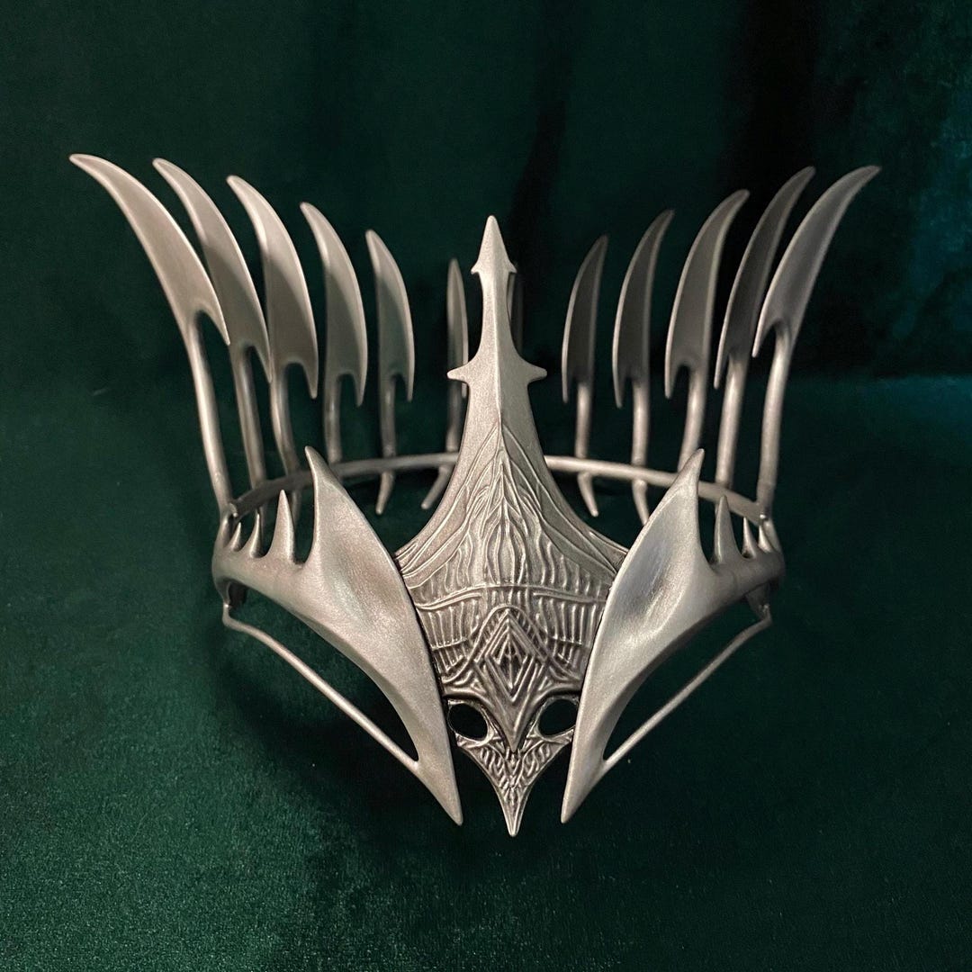 Dark Fantasy Crown | Original Design | 3D Printed SLA Resin Headpiece ...