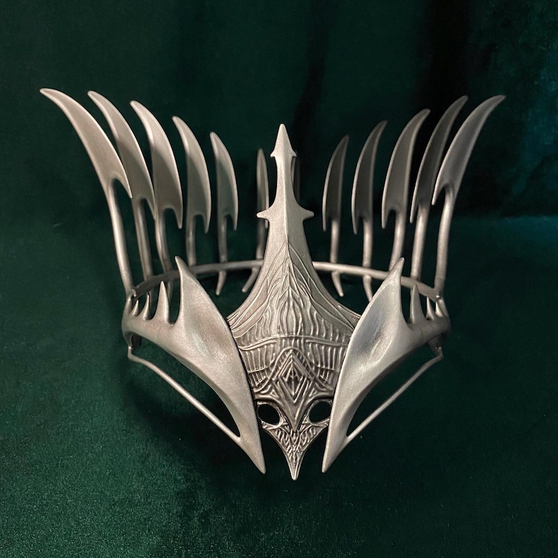 Dark Fantasy Crown | Original Design | 3D Printed SLA Resin Headpiece ...