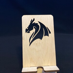 Phone Stand! Wooden Stand!! Dragon Stand! - Etsy