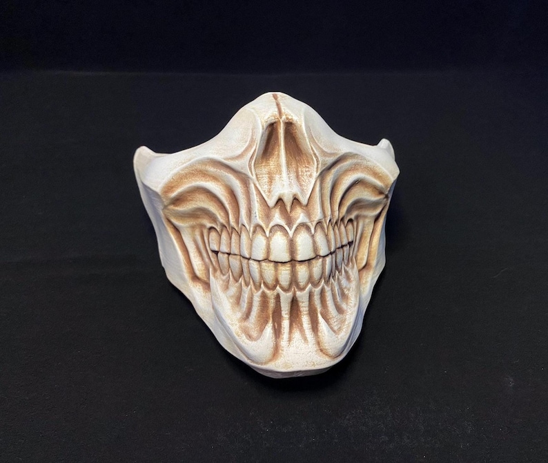 Skull Mask! Half Skull! Halloween Mask!! - Etsy