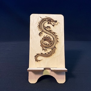Phone Stand! Wooden Stand!! Dragon Stand! - Etsy