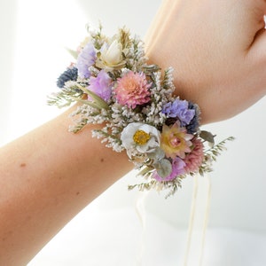 Wildflower Meadow Dried Wedding Bouquet - Boutonniere - Flower Crown ...