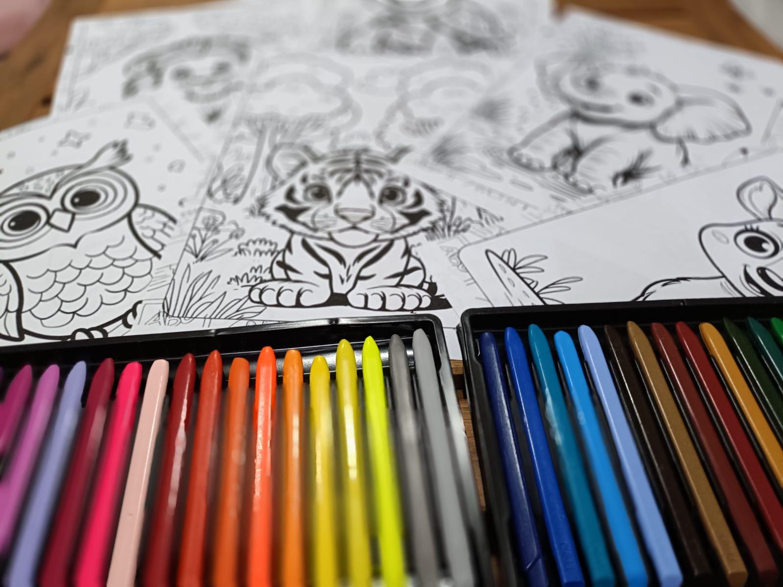 Animal Coloring Worksheet for Kids, Toodler, Preschool, Kindergarten ...