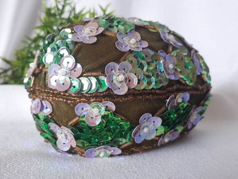Katherines Collection Sequence Egg Trinket Jewelry Box by Artist Wayne ...