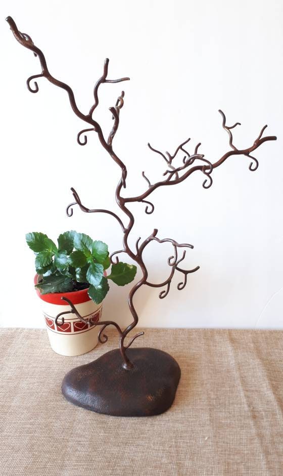Bronze Metal Tree Stand for Jewelry or Ornaments - Etsy