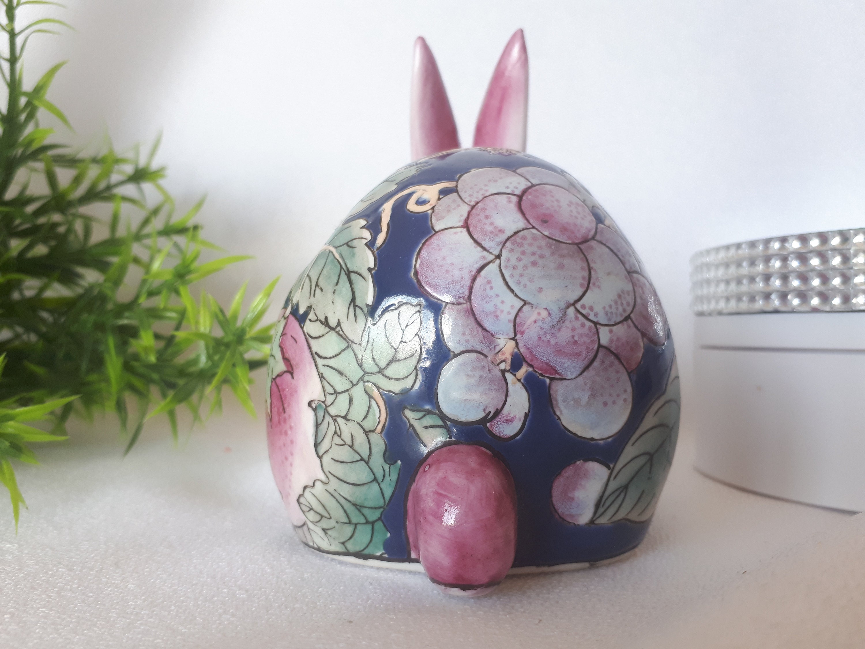 H.F.P Macau China Porcelain Bunny Rabbit Figurine - Etsy UK