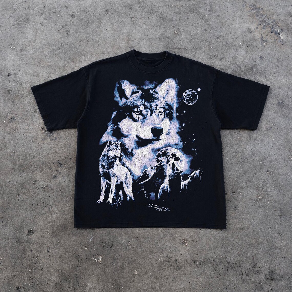 Retro Wolf Shirt, Alpha Wolf Pack Shirt, Howling Lone Wolf Graphic ...