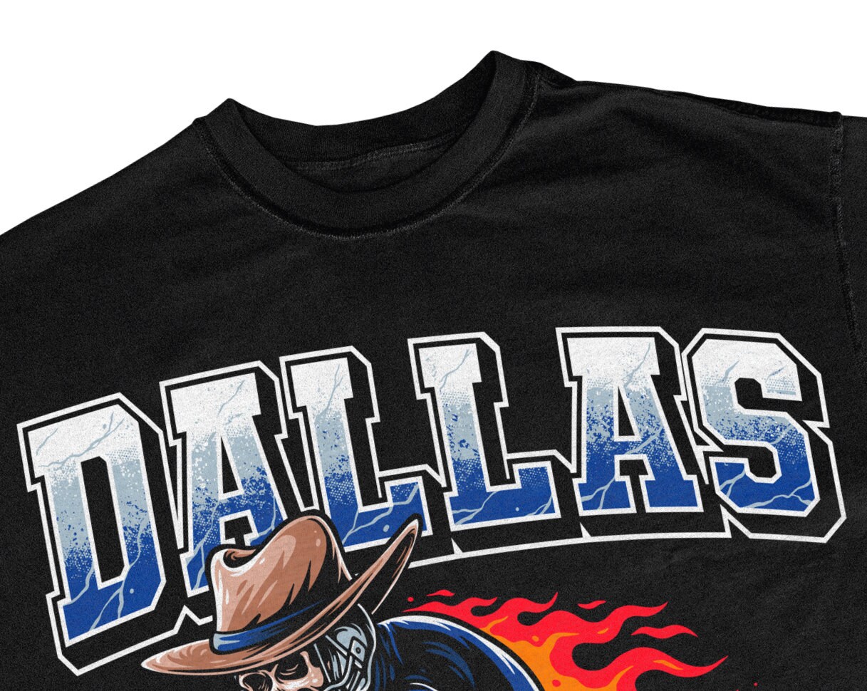Dallas Football T Shirt | Dallas Graphic Bootleg T Shirt | Dallas Shirt ...