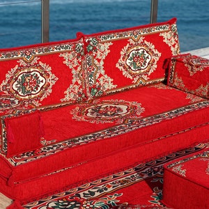 8 Thickness Arabic Floor Seating, Arabic Majlis, Traditional Seating ...