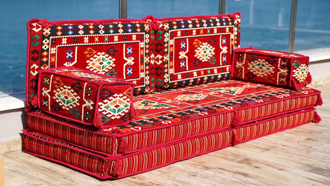 8 Inch Thick Arabic Sofa, Sectional Sofa, Pallet Sofa Cushion, Daybed ...