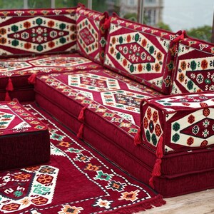 8 Inch Thick Corner Sofa Seating, Bohemian Sectionals, Arabic Majlis ...