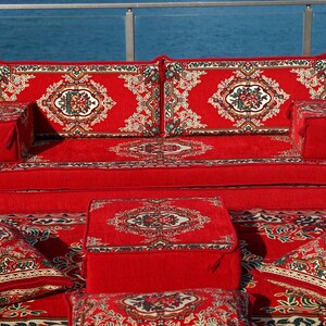 8 Thickness Arabic Floor Seating, Arabic Majlis, Traditional Seating ...