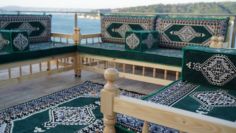 Patio Furniture Handmade Wooden Bench Arabic Majlis Outdoor - Etsy