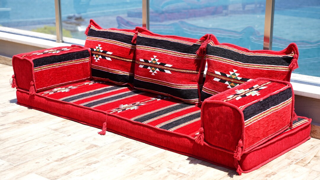 Authentic Arabic Sofa, Turkish Seating, Pillow Cover, Arabic Floor ...