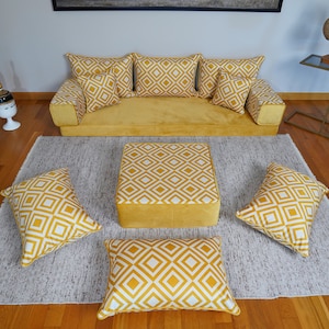 Sectional Floor Seating, Diwan Sofas, Floor Cushions, Pallet Sofa Set ...