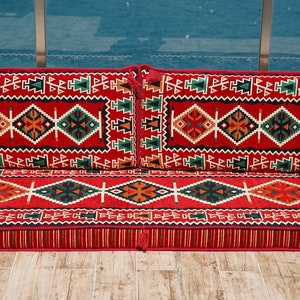 8 Inch Thick Arabic Majlis Sofa, Daybed Cushion, Turkish Floor Seating ...