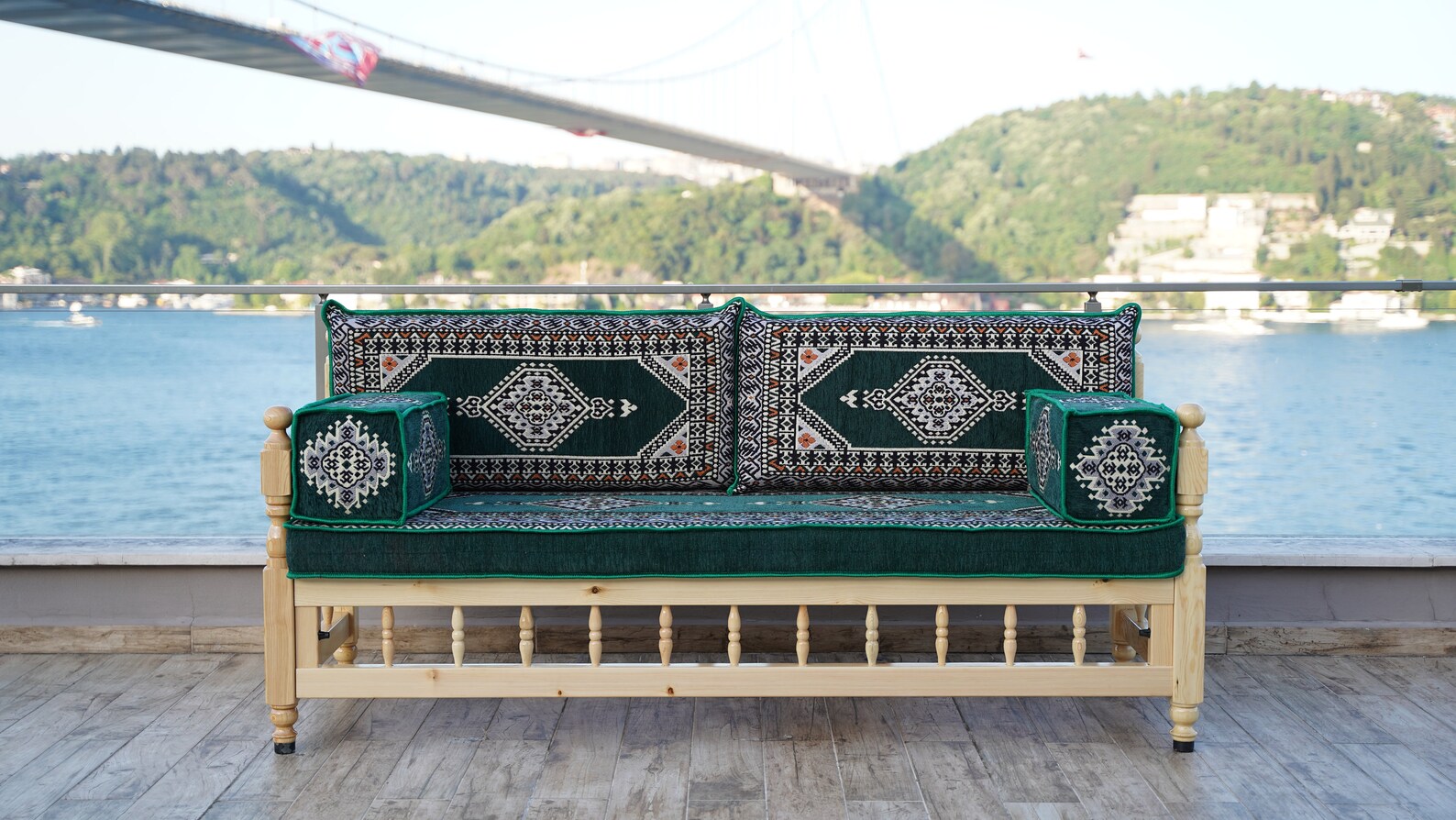 Patio Furniture Handmade Wooden Bench Arabic Majlis Outdoor - Etsy