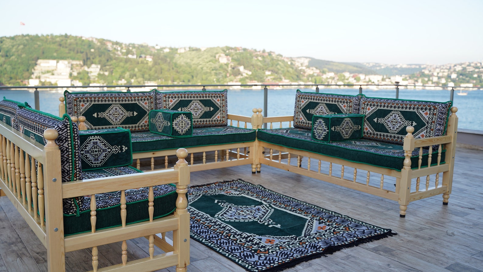 Patio Furniture Handmade Wooden Bench Arabic Majlis Outdoor - Etsy