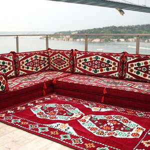 8 Inch Thick Corner Sofa Seating, Bohemian Sectionals, Arabic Majlis ...