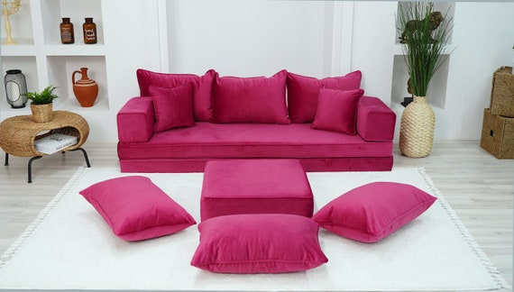 Pink sofa sectional store