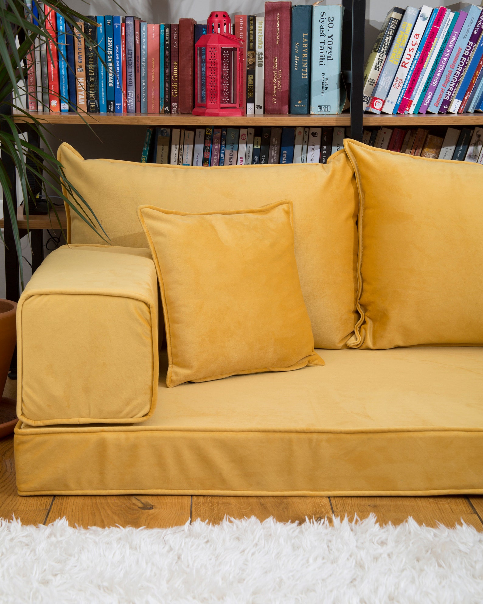 Meditation Yoga Sofas Velvet Yellow Color Floor Cushions - Etsy