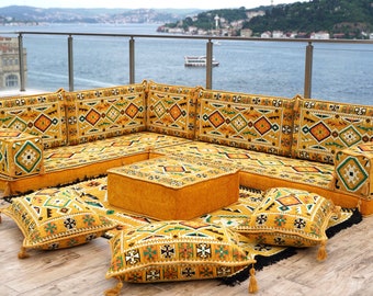 Moroccan Floor Sofa , Moroccan Floor Couch , Set of Floor Sofa Floor ...
