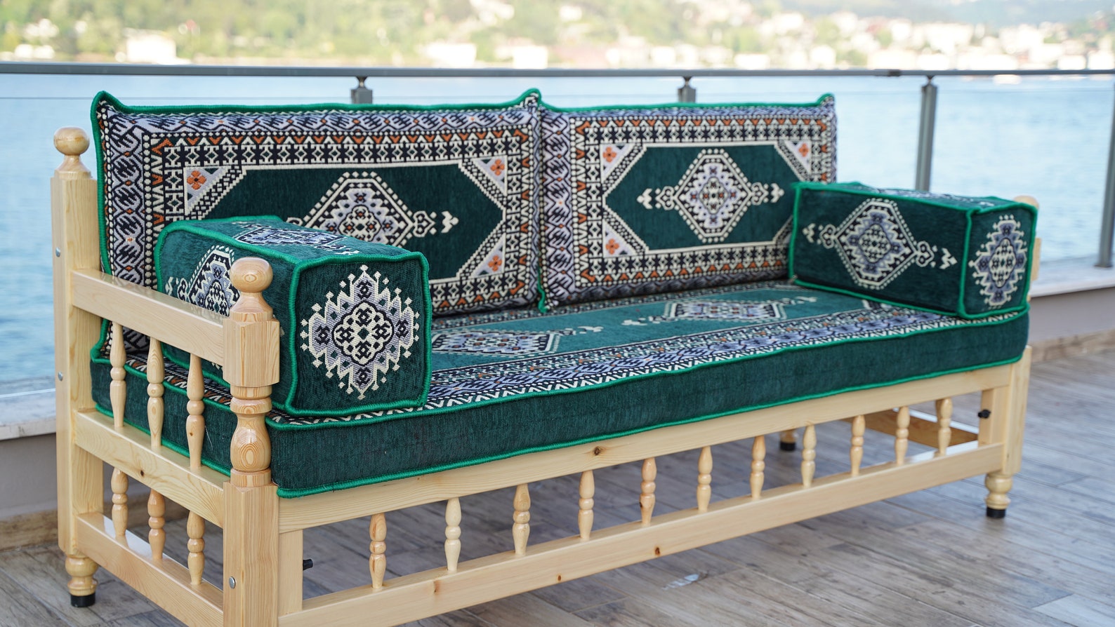 Patio Furniture Handmade Wooden Bench Arabic Majlis Outdoor - Etsy