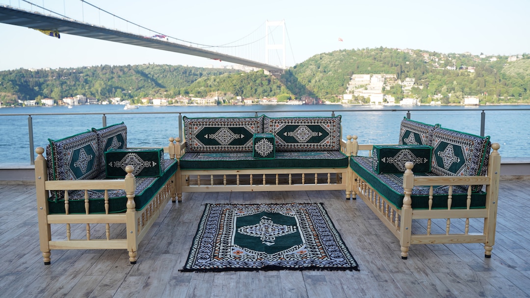 Patio Furniture, Handmade Wooden Bench, Arabic Majlis, Outdoor Bench ...