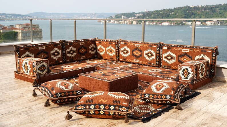 L Shaped Corner Seating Sofa Moroccan Sofa Set Floor - Etsy