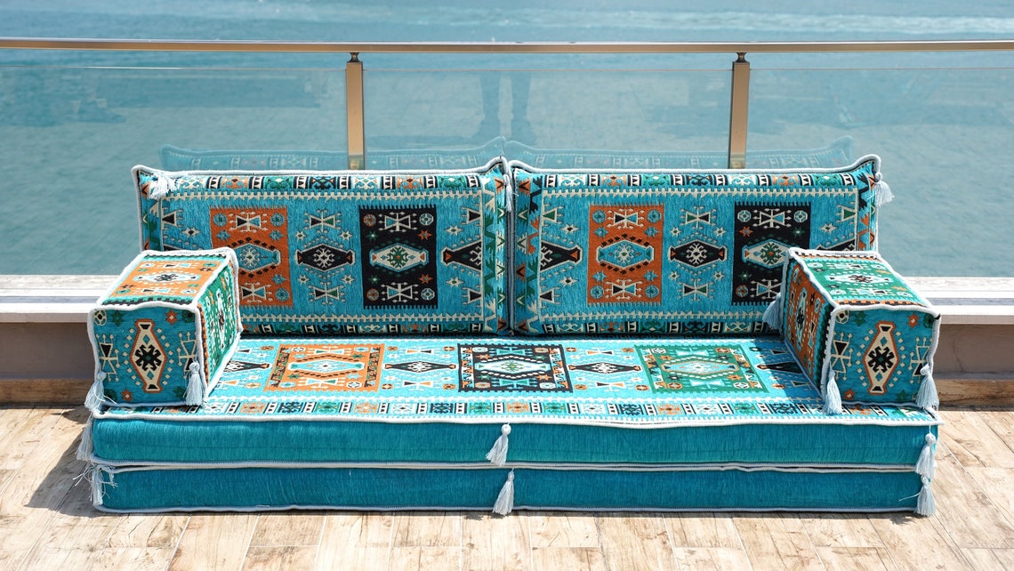 Arabic Floor Couch Arabic Majlis Floor Cushion Oriental - Etsy