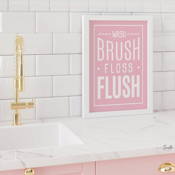 Girls Bathroom Wall Decor - Etsy