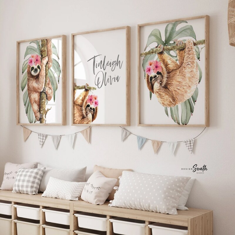 Sloth Baby Girl - Etsy