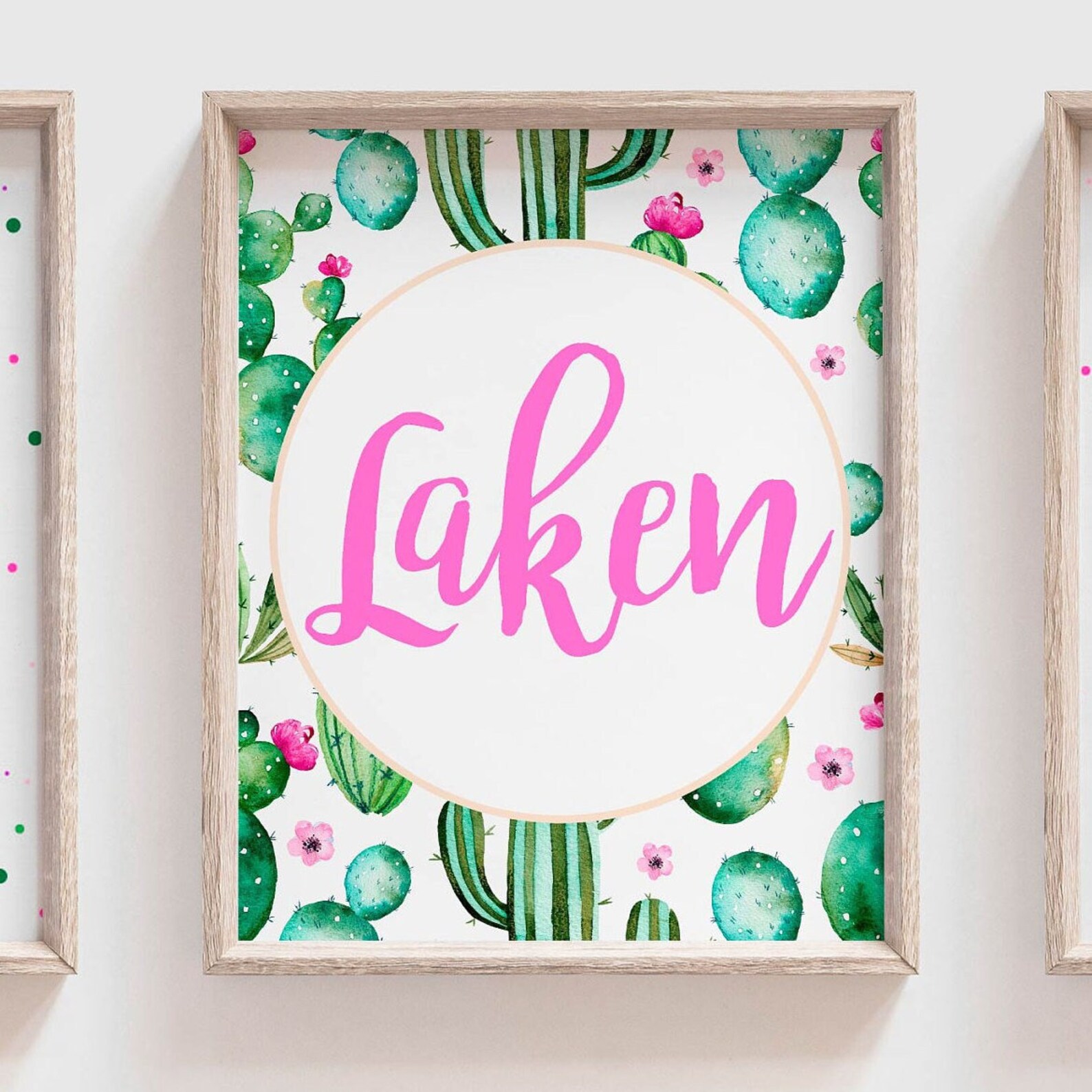 Watercolor Cactus Llama Nursery Art Prints: Boho Baby Girl Decor - Etsy