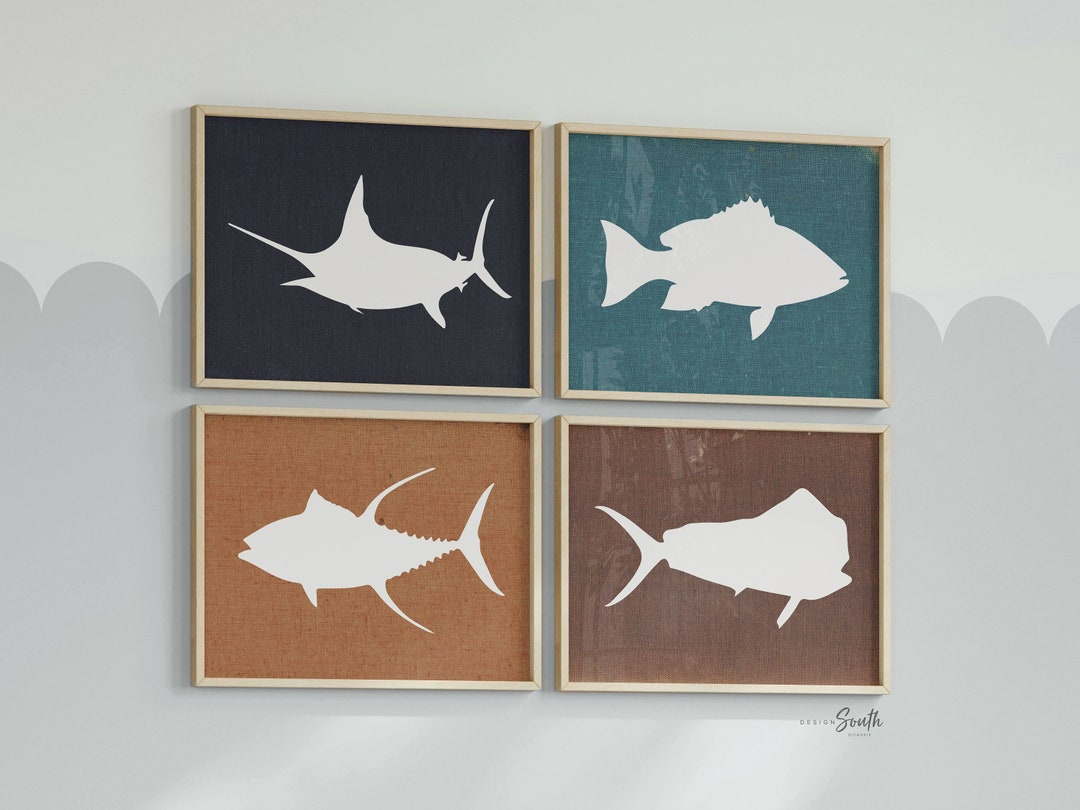 Fishing Nursery Art: Marlin, Tuna, Snapper Prints for Boys - Etsy