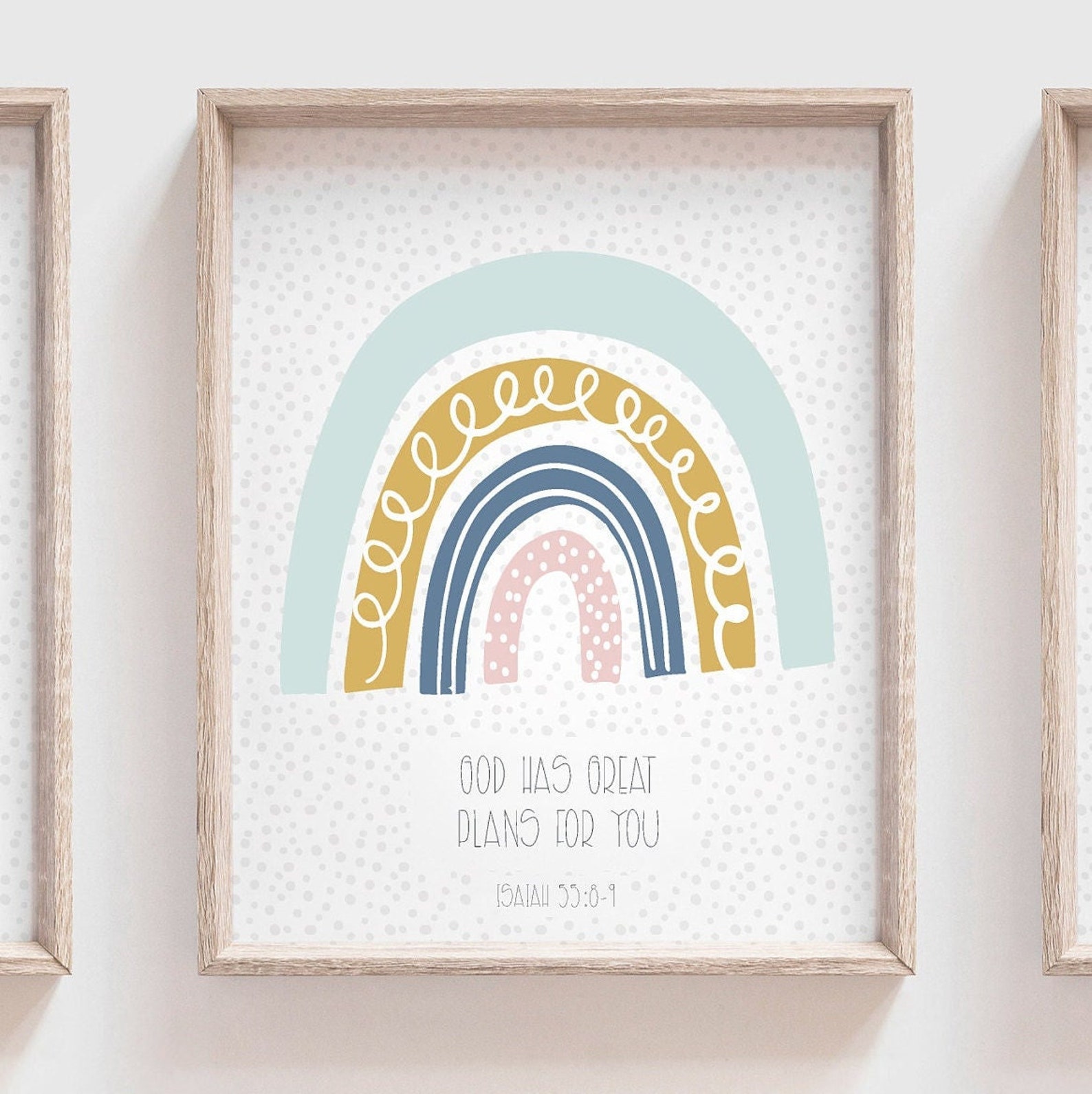 Christian Nursery Wall Decor Bible Verse Wall Art Nursery - Etsy