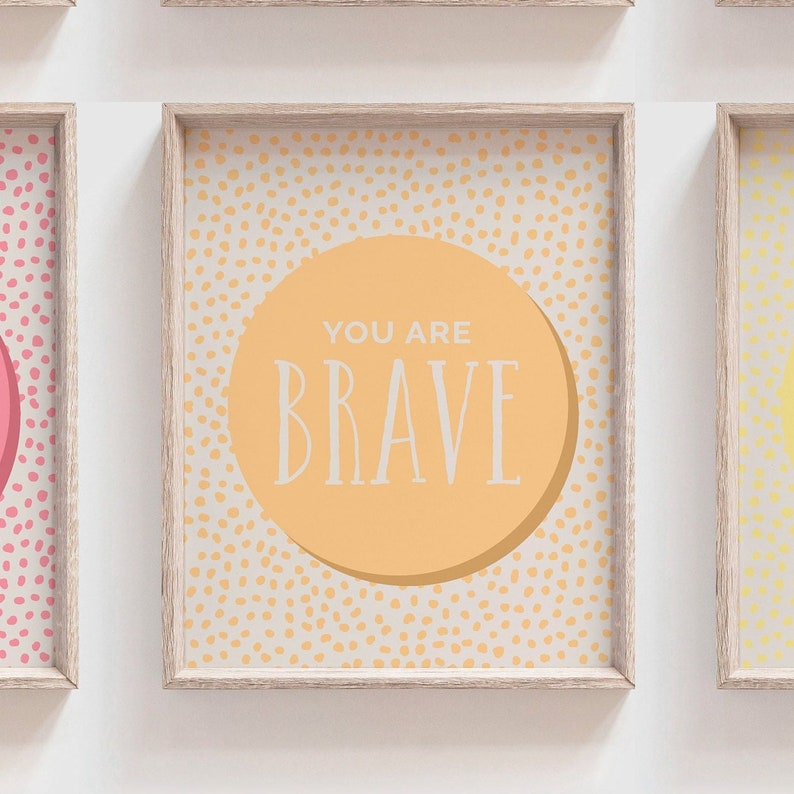 Kids Positive Affirmation Wall Art Poster Printables Pastel - Etsy