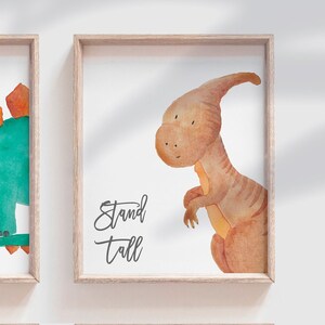 Boys Dinosaur Bedroom Wall Art, Dinosaur Decor for Boys, Boys Dinosaur ...