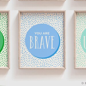 Kids Positive Affirmation Wall Art Poster Printables, Pastel Rainbow ...