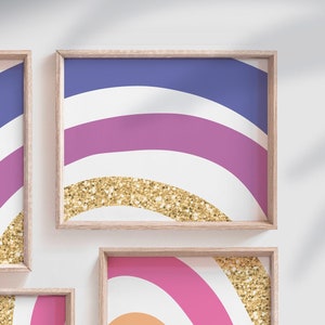 Girl Rainbow Art, Little Girl's Name Signs Rainbow Themed Room, Rainbow ...