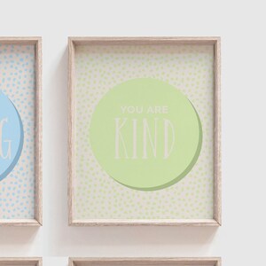 Kids Positive Affirmation Wall Art Poster Printables Pastel - Etsy