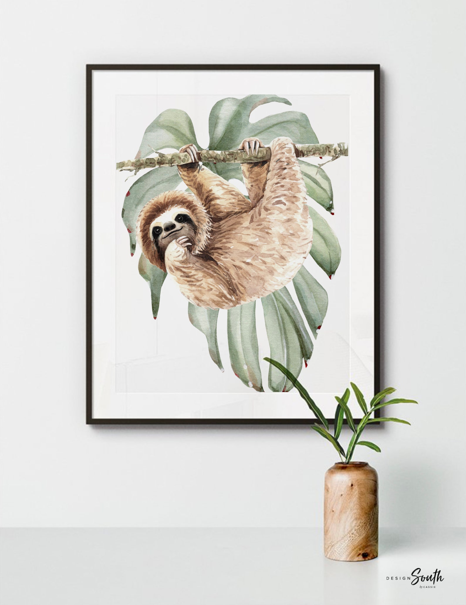 Sloth Wall Art Set Sloth Themed Baby Nursery Sloth Nursery - Etsy