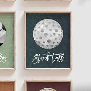 Inspirational Sports Wall Art, Sports Themed Boys Wall Art, Sports ...